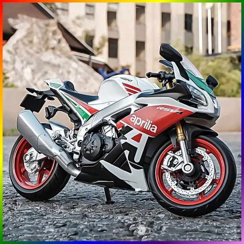 Металлический игрушечный мотоцикл, Априлия RSV4 RR1000 масштаб 1:12