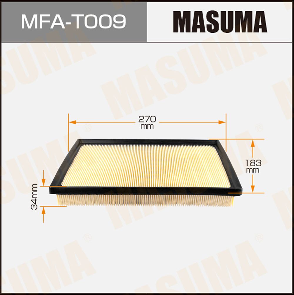 Фильтр воздушный MASUMA MFA-T009 для LEXUS ES200, LS460, TOYOTA CAMRY, RAV4
