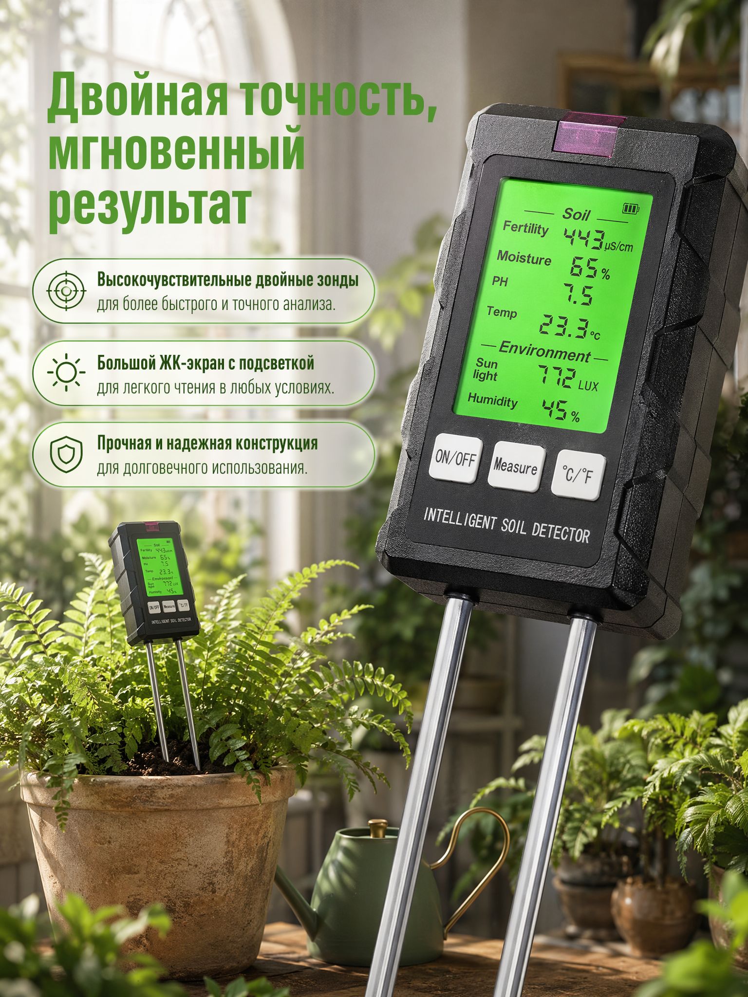 Измеритель почвы — фото 1