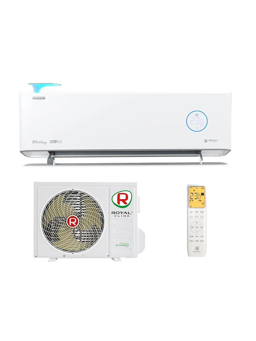 Сплит-система Royal Clima RCI-RF40HN ROYAL FRESH, Wi-Fi, приточная вентиляция 60 м3/ч, работа на обогрев до -20°С