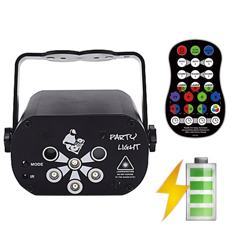 DJ Light USB 6/8 Lamp Strobo UV Projection 6-port charging