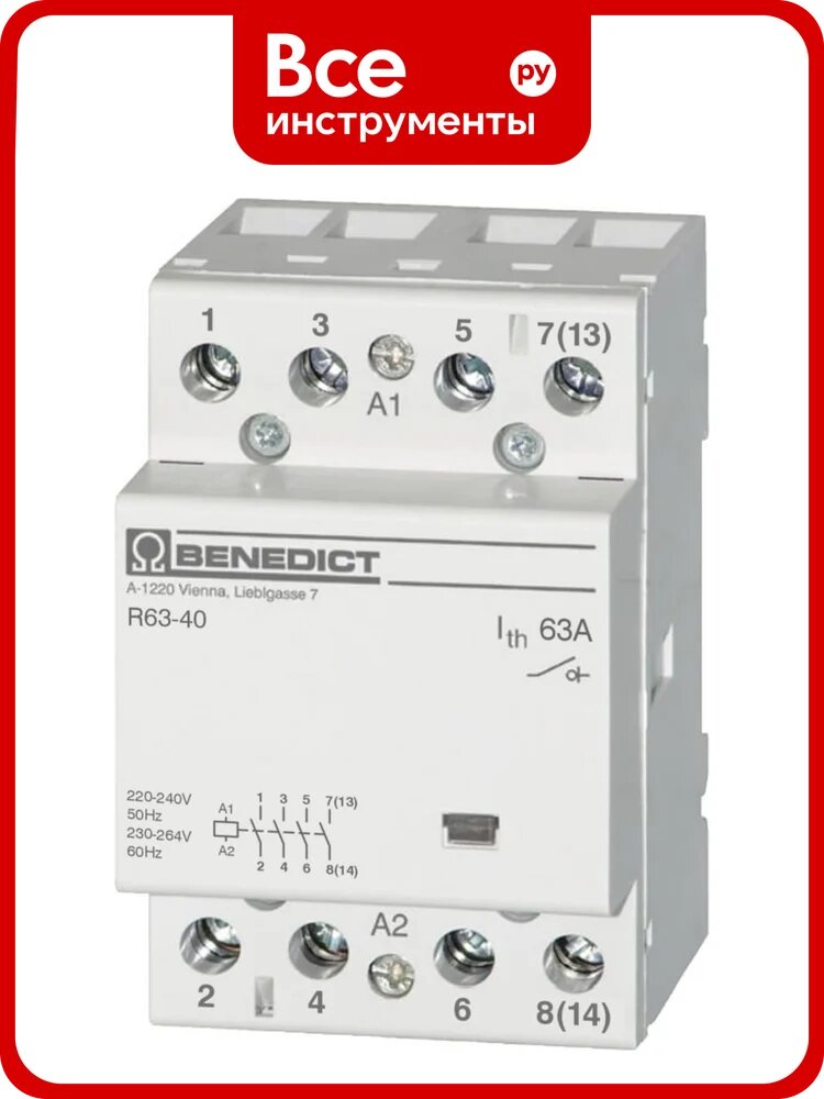 Модульный контактор Benedict R63-40 230 PN38968