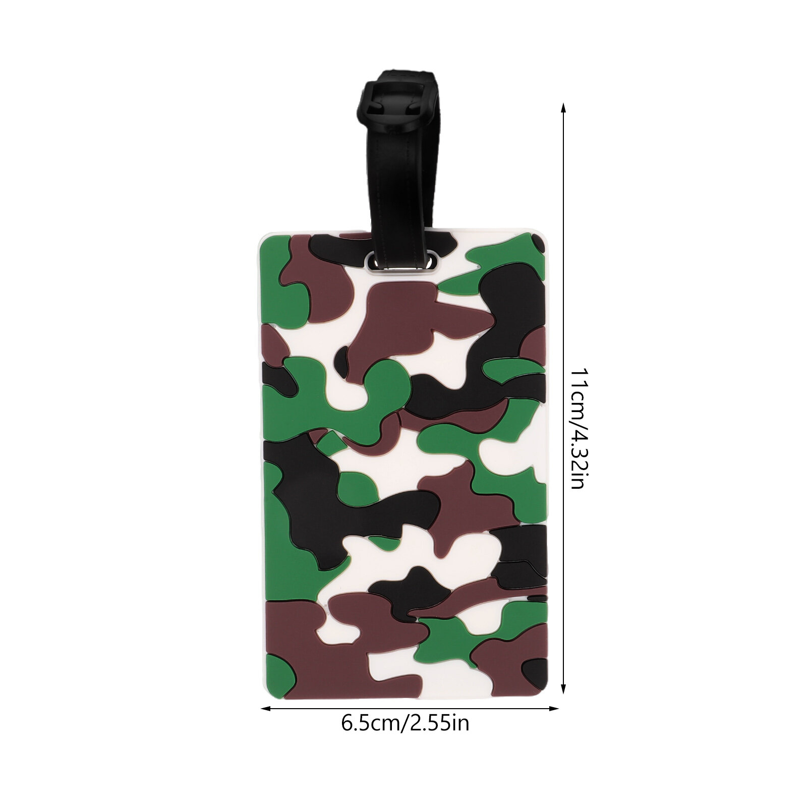 6 Шт Модные Бирки Для Багажа Размер 10.5x6.5 Cm Camouflage Подходит Для Ручной И Сдающейся В Багаж Поклажи