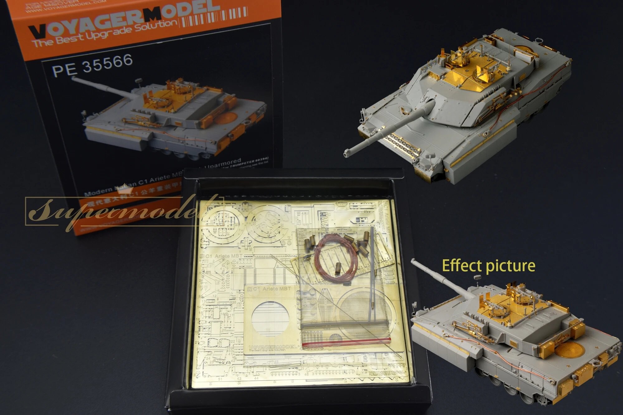 Voyager PE35566 1/35 Modern Italian C1 Ariete MBT with Uparmored (For TRUMPETER 00394)