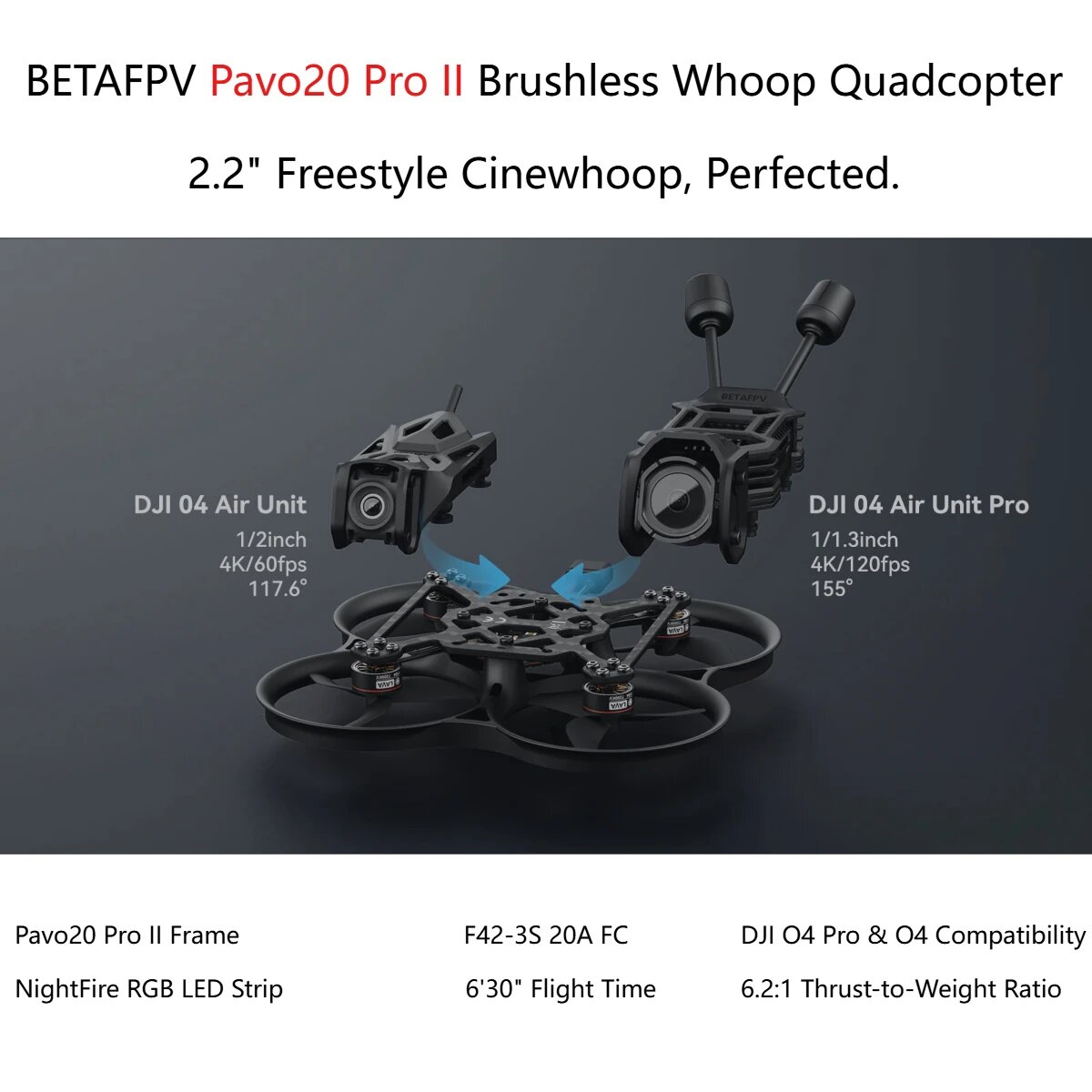 PAVO20 Pro II для DJI O4 Lite / O4 PRO POWER ELRS