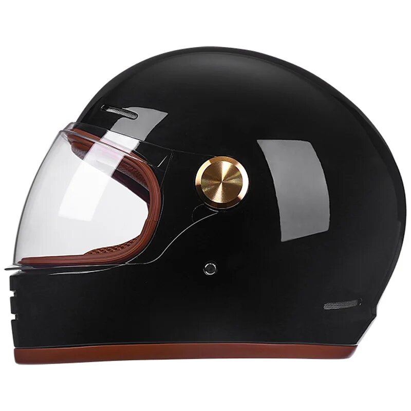 ECE DOT новый Casco Capacetes мотоциклетный винтажный шлем для мотокросса шлемы для лица gloss black