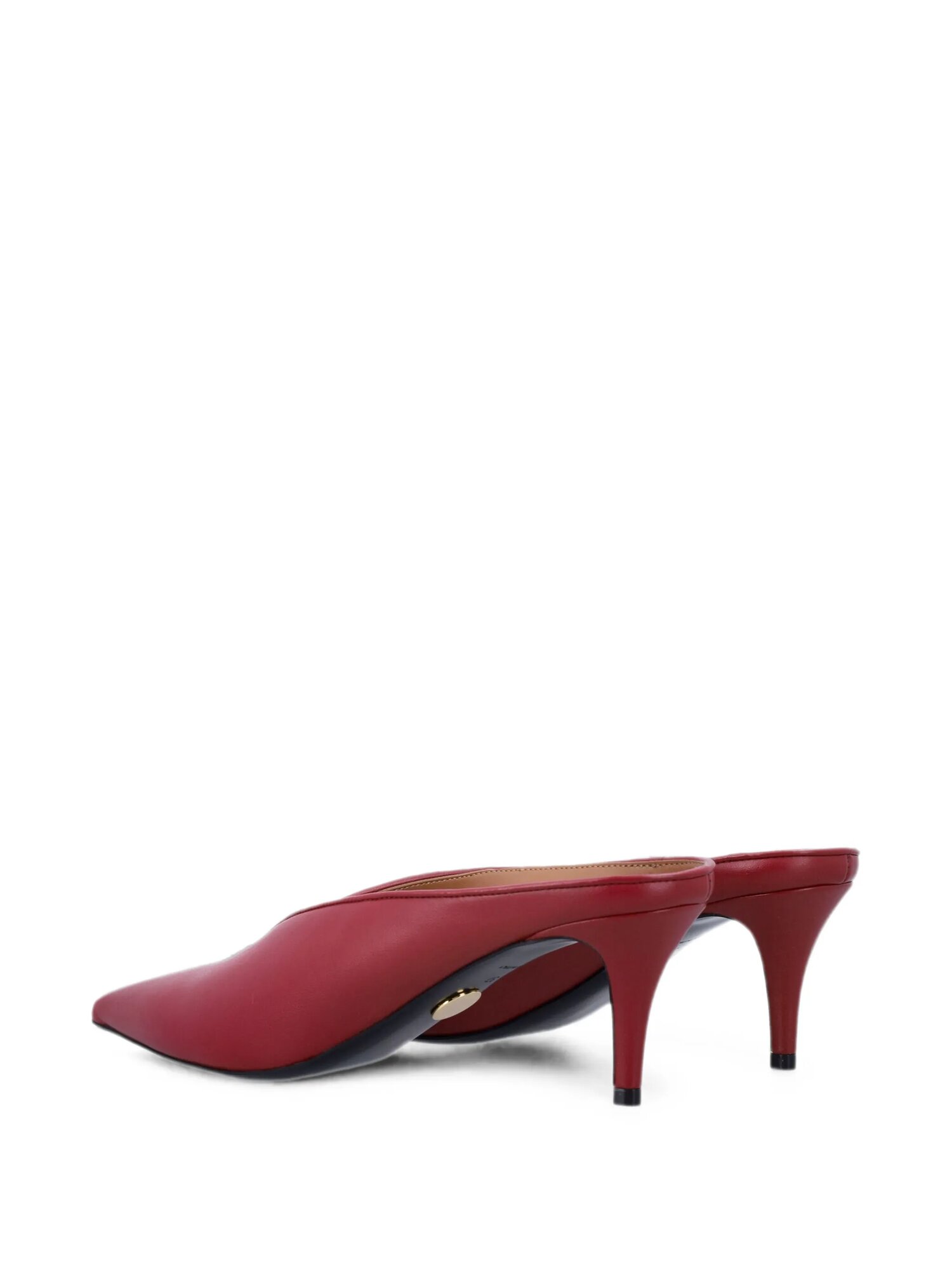 Мюли Stella McCartney Pointed-toe V-cut mules, размер 39, красный — фото 1