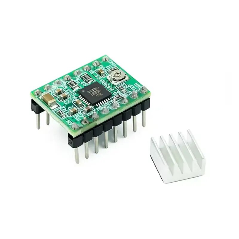 Драйвер шагового двигателя A4988 DRV8825 с радиатором