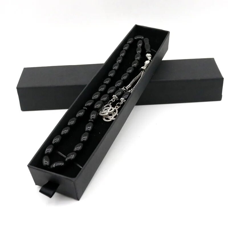 Натуральный агат тасбих 8*12 мм 33 Beads