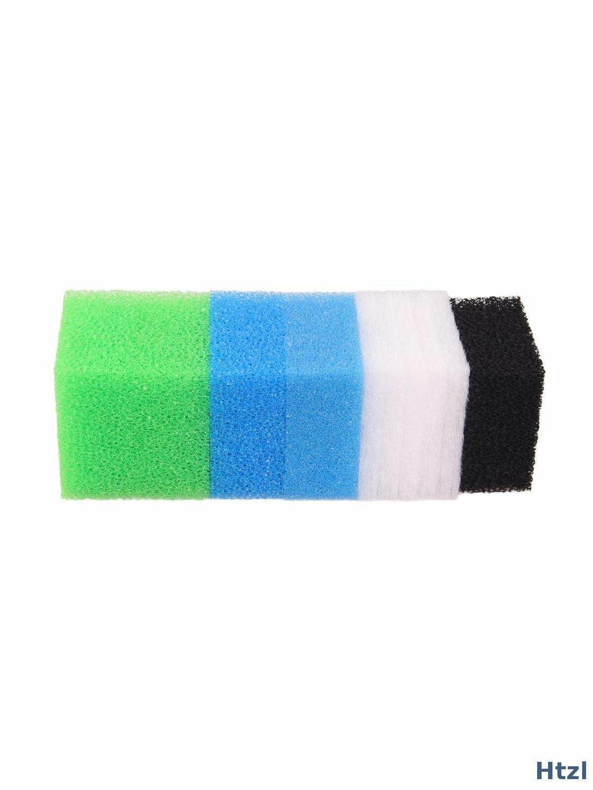 Набор совместимый поролоновый фильтра губка для Juwel Compact / Bioflow 3.0/M (1x мелкая, 1x грубая, 2x удалитель нитратов, 2x угольная, 5x фильтровальная вата)