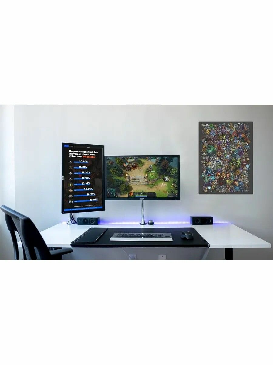 Постер для интерьера на стену (40х50 см). Персонажи из игры Дота 2 (Dota 2)