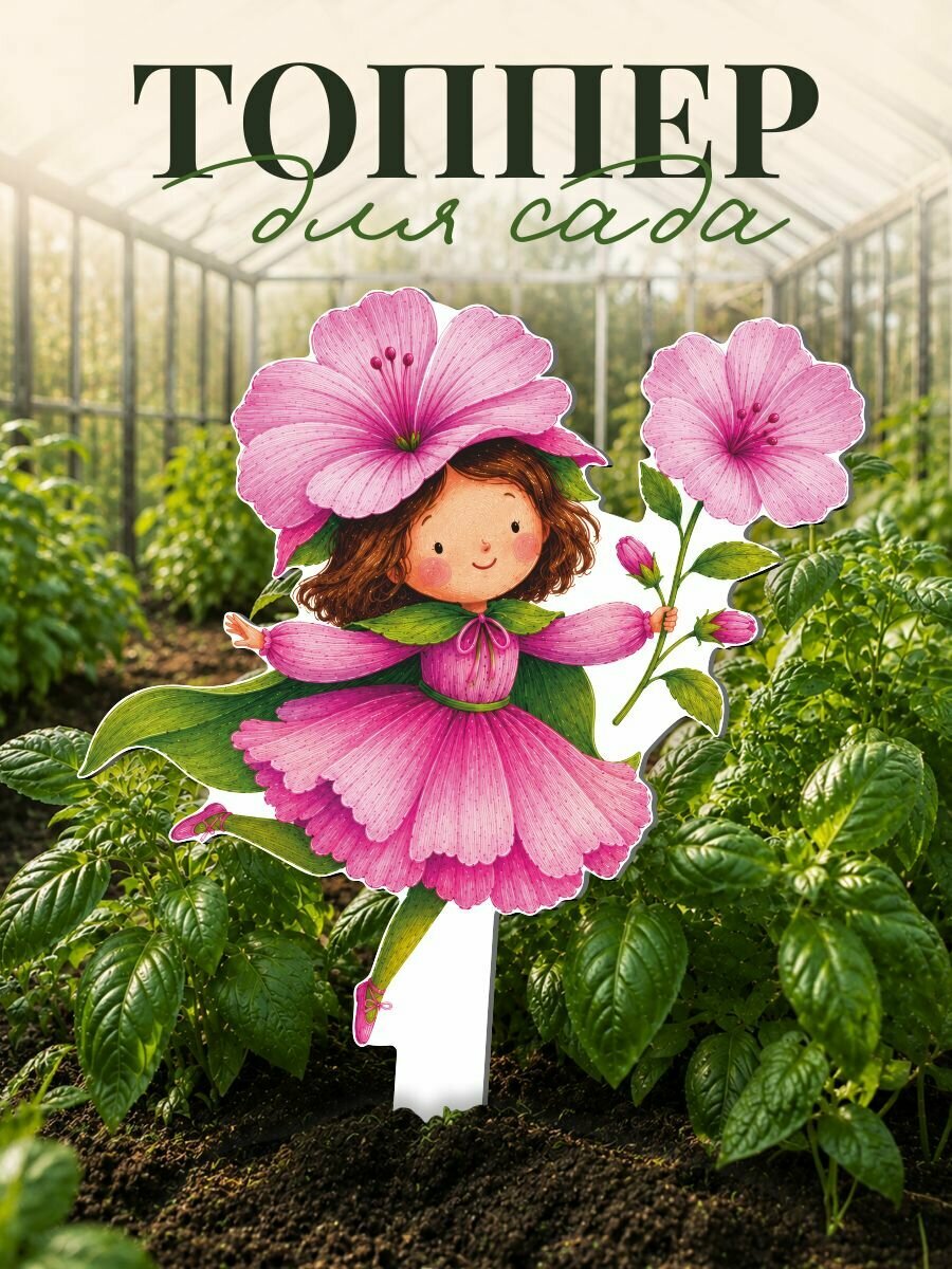 Фигурки для сада Девочка-цветок