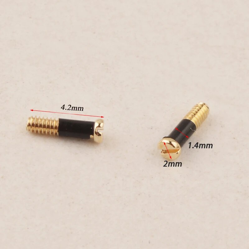 100 шт. винты для очков XINSHUO нержавеющая сталь 2.0x1.4x4.2mm