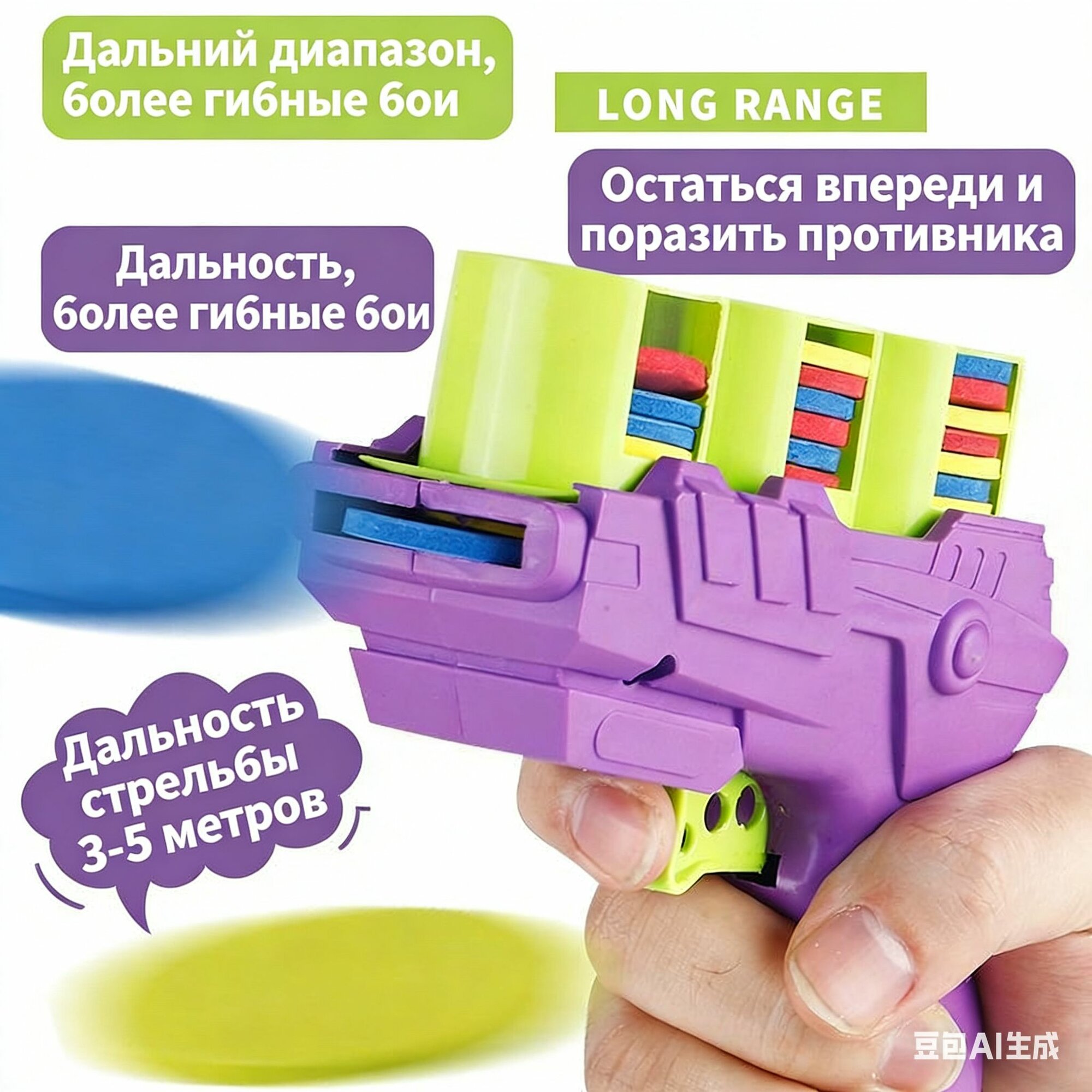 Игрушечный пистолет-капсула с креативной тарелкой и морковкой, безопасная мягкая пуля, детская игрушка для семейных игр и активного отдыха на улице