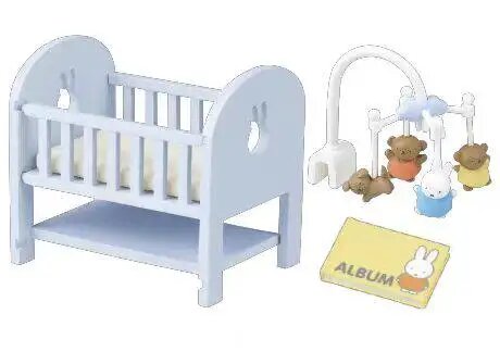 Re-Ment Miffy Rabbit: Миниатюрная сцена из серии Miffy Baby Room H