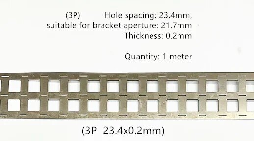 Полоса для аккумуляторов 21700 3P 23.4x0.2mm, 1 метр