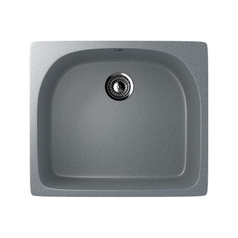 Мойка для кухни Ulgran Classic 59х51 U-408-309 темно-серая, 1 чаша, искусственный мрамор