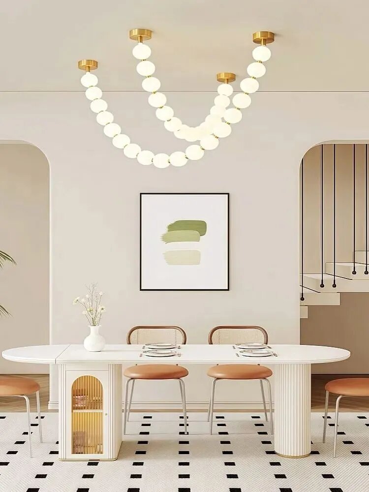 Люстра Youyili Lighting, 18 шаров, LED, 34 Вт, Золотой/Белый, 10-20 кв. м. — фото 1