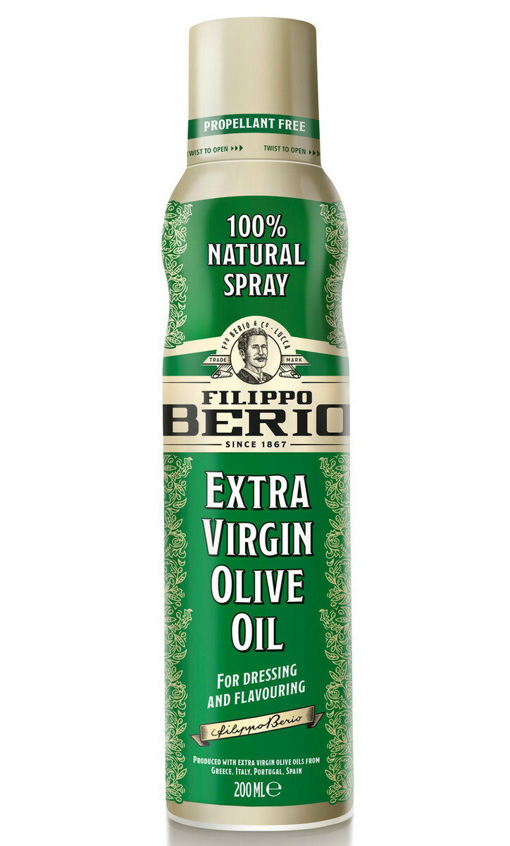 Масло оливковое Filippo Berio Extra Virgin нерафинированное спрей, 200мл (1 шт)