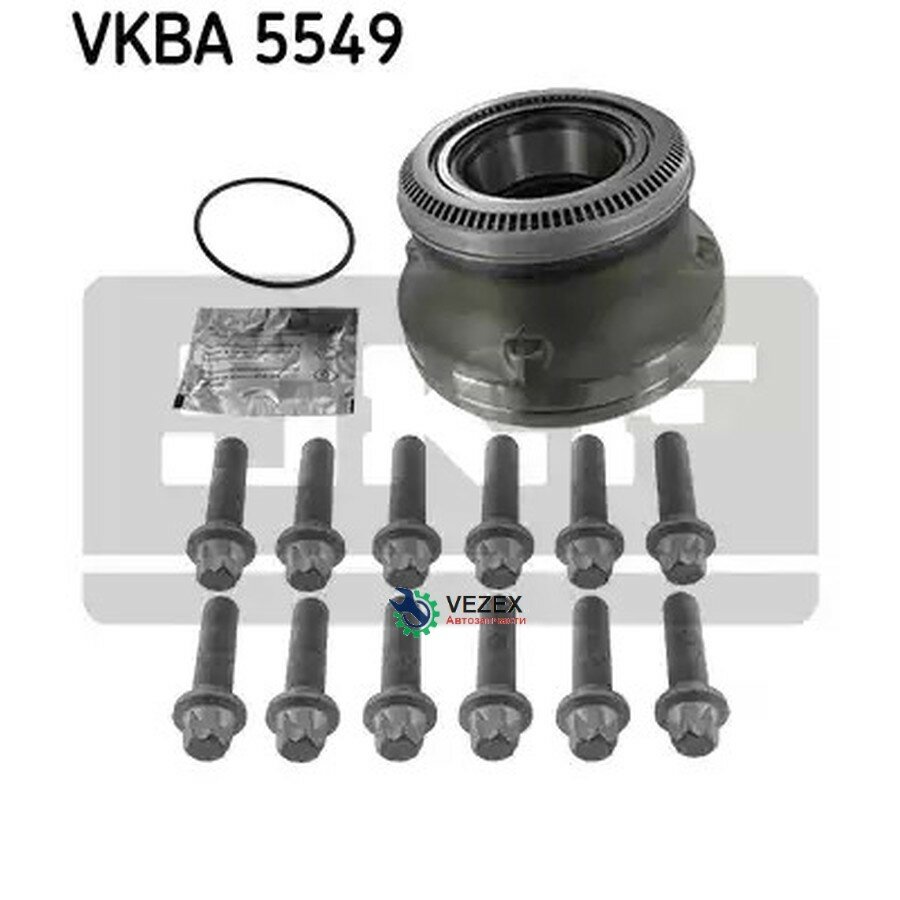 SKF VKBA5549 ступица! в сб. с подшипником,12 болтами+упл. кольцом (=SAF3 434 3650 00)\SAF SKRB9022