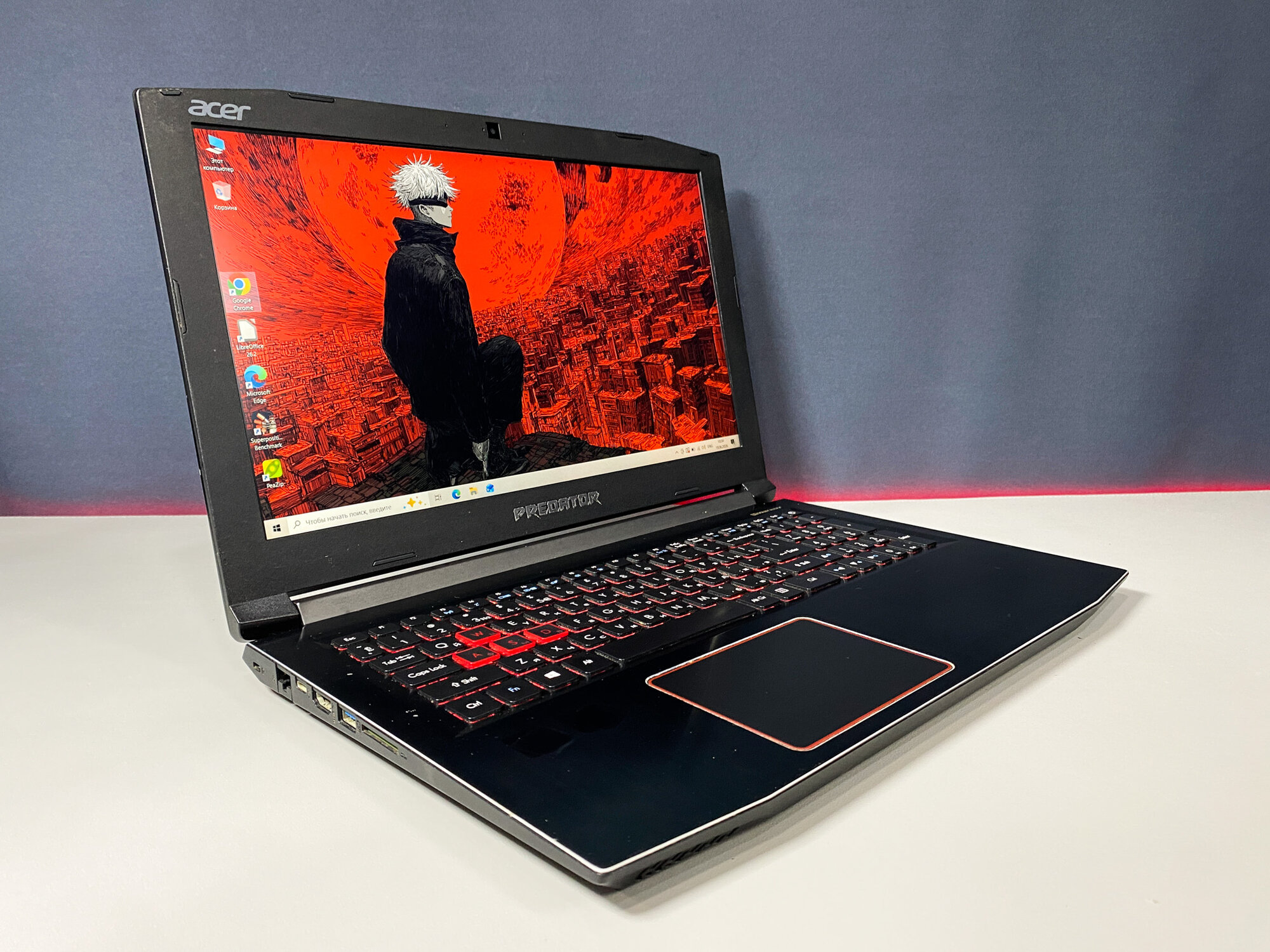 Игровой Ноутбук Acer Predator 15.6"144Hz/Intel Core i7-8750H 6/12*2.20-4.10GHz/GTX1060-6Gb/12Gb/SSD480Gb