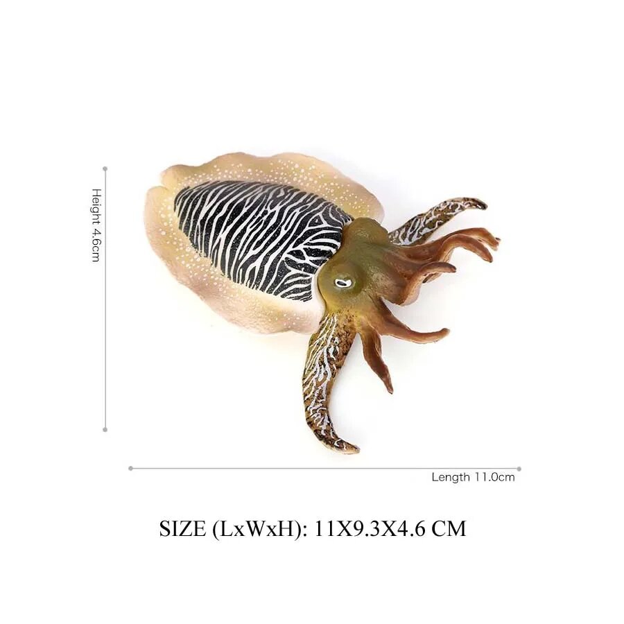 Фигурки морских животных LADOFIGURES cuttlefish
