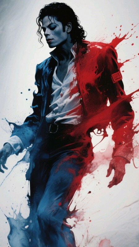 Картина по номерам Без рамки 40x50cm,/Michael Jackson/цветной холст Michael Jackson 40x50 холст