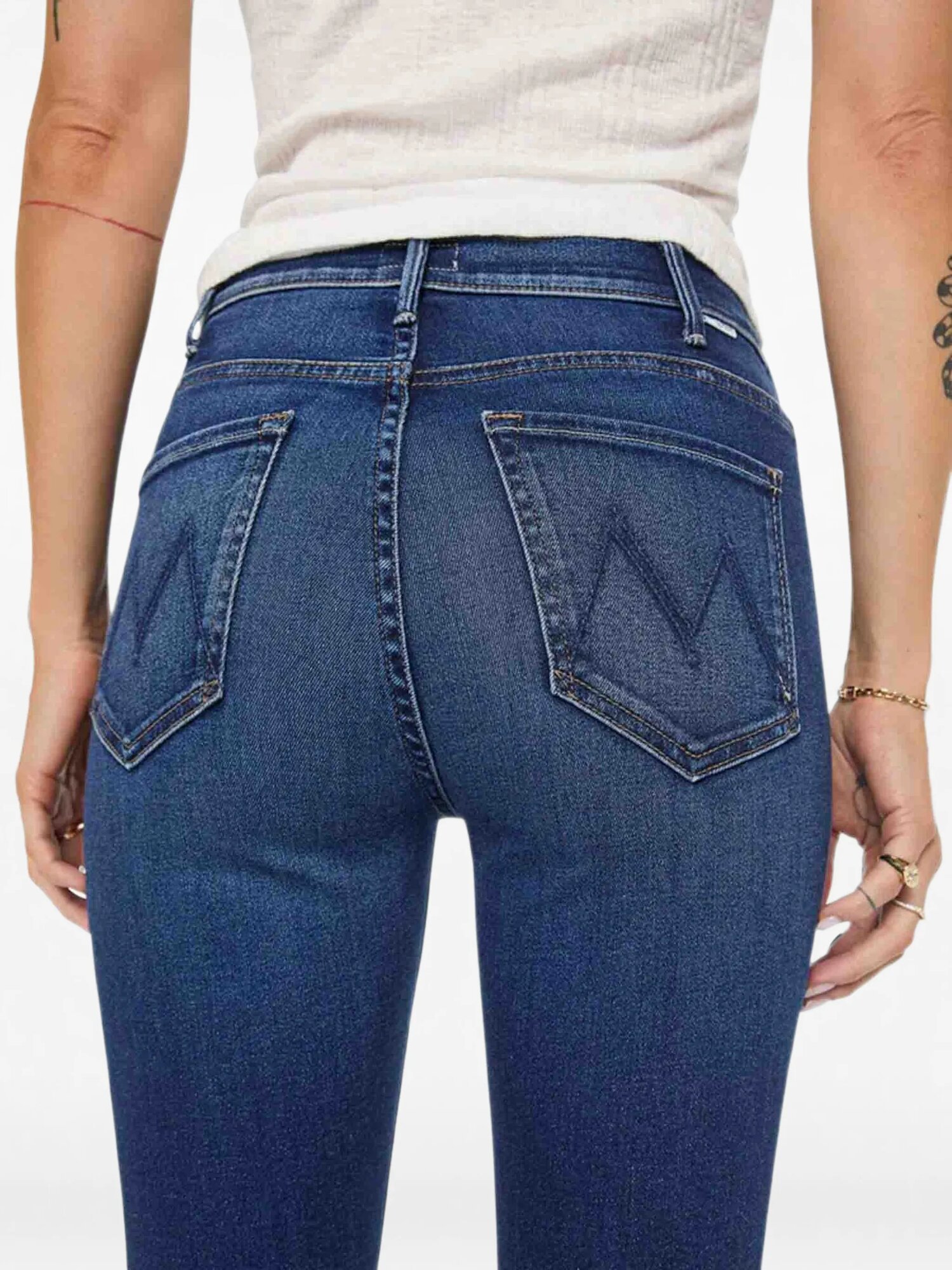 Джинсы Mother The Hustler Ankle bootcut jeans, размер 27, синий — фото 1