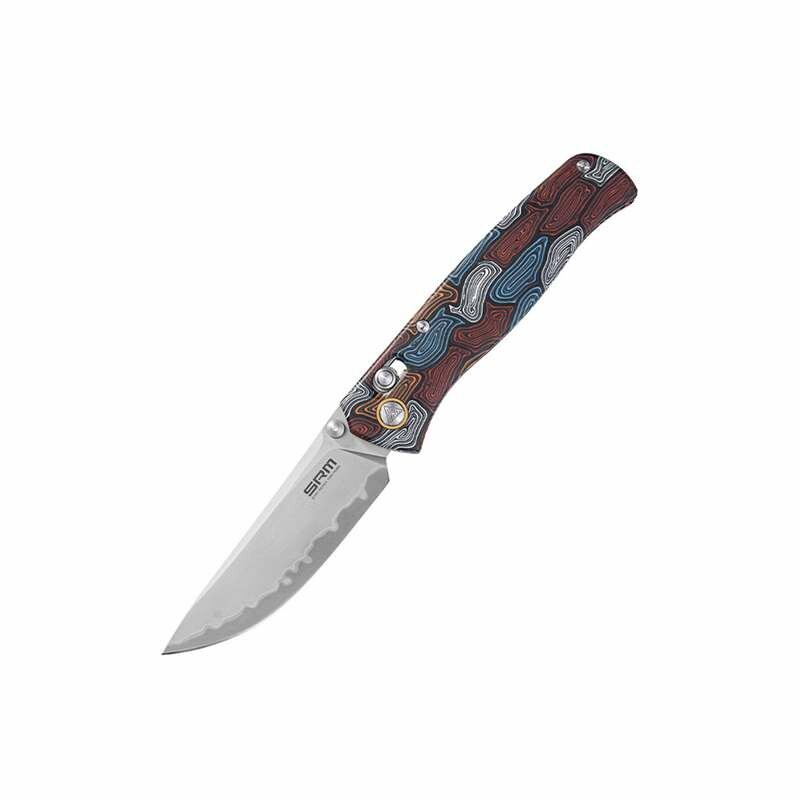 SRM Нож складной Medal дамасский узор (255L-GQ2)