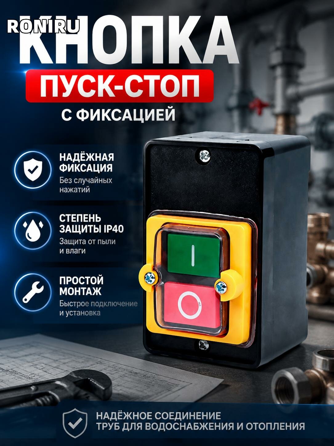 Фитинг трубный промышленный для водоснабжения и отопления — надёжное соединение труб, простая установка без течи