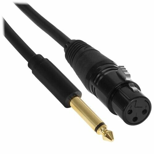 Кабель jack 6.3 мм - XLR черный — фото 1