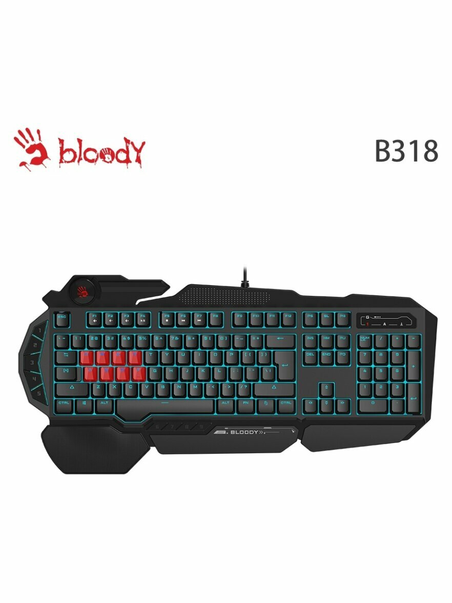Клавиатура A4TECH Bloody B318 USB (Black)