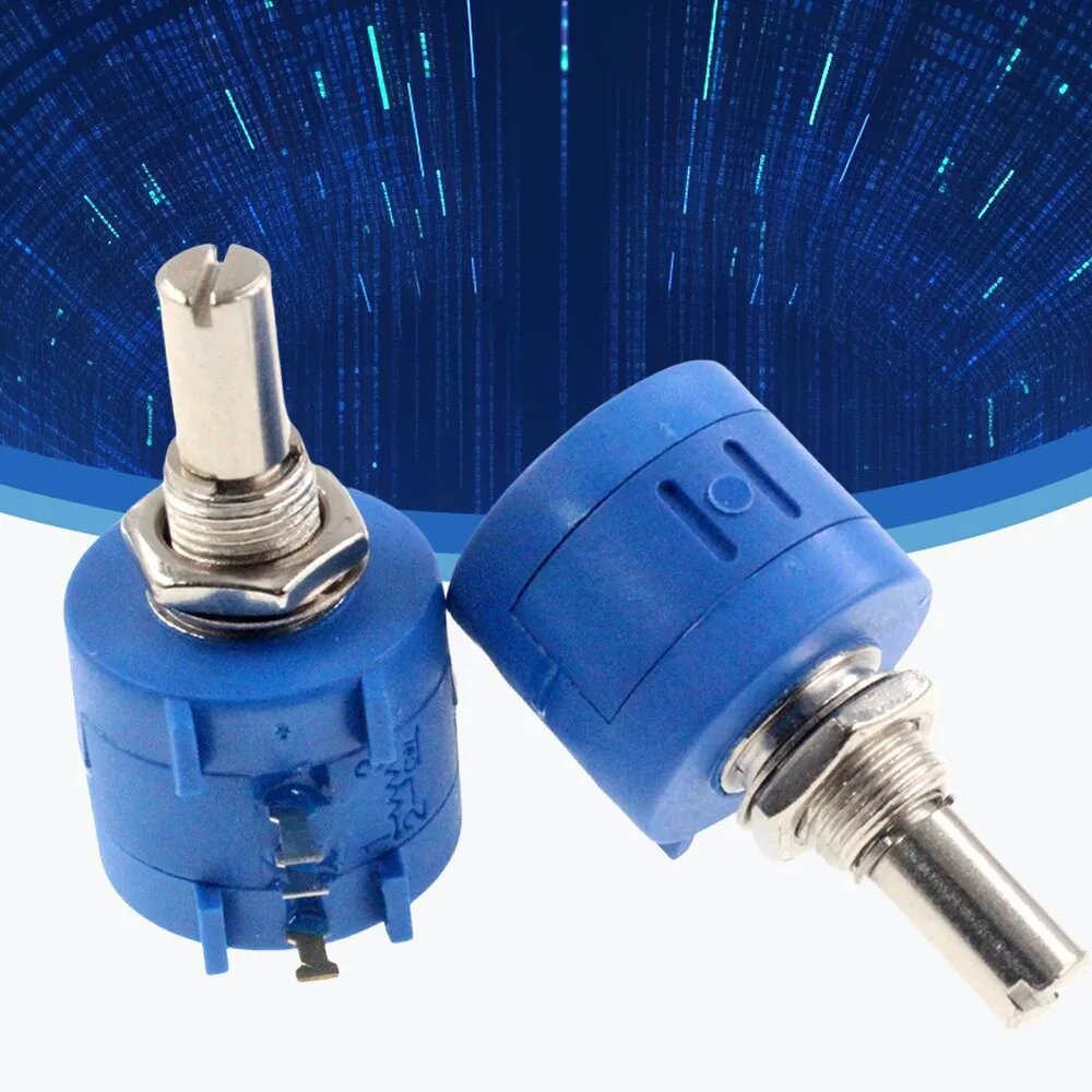 Многооборотный подстроечный резистор 3590S-2-103L, 10 кОм, 10 оборотов, 2 Вт