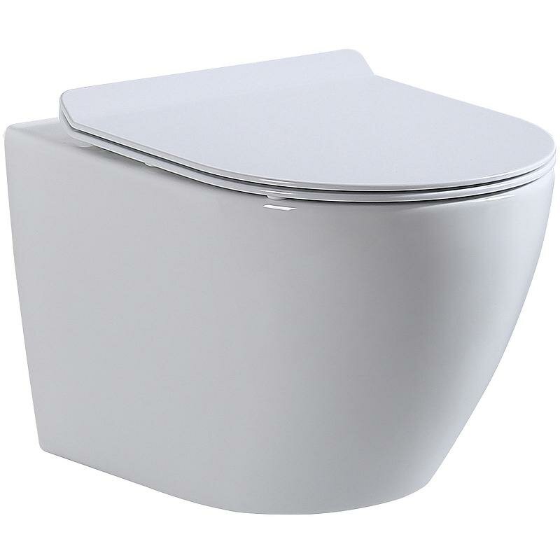 Унитаз подвесной beWash Minimal BKWHR003480 Белый с сиденьем Микролифт