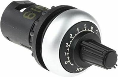 Потенциометр EATON M22-R1K 22мм, RMQ-Titan, -25-70 град. C, d22,5мм, IP66, 1кОм