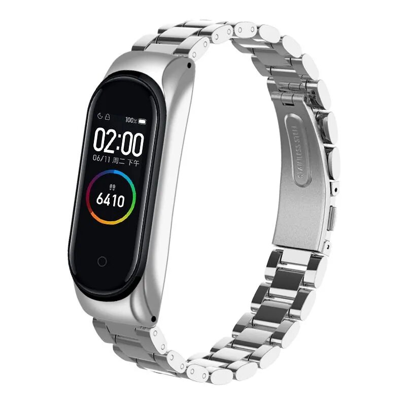 Металл Регулируемый ремешок для часов Xiaomi MI Band 3 4 5 6 7 8 мужчины и женщины