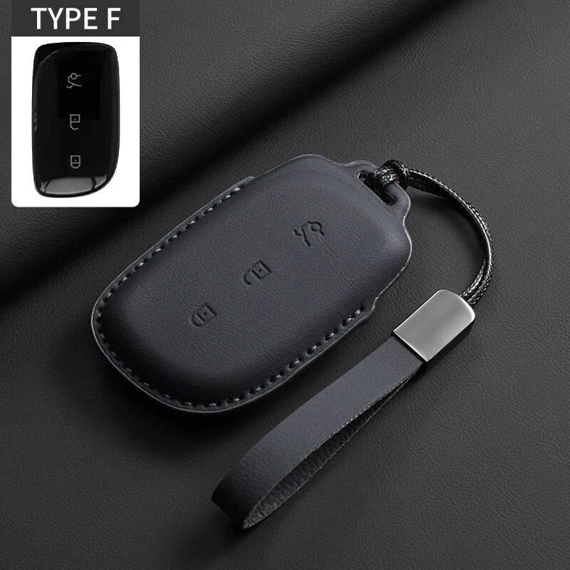 Кожаный чехол для ключа Lynk & Co Type F, цвет A4