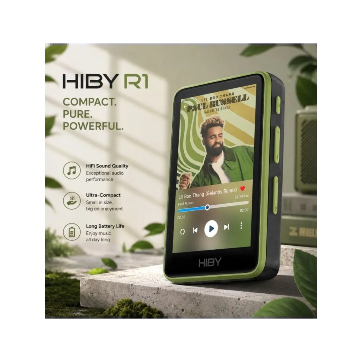 HiBy R1 Портативный HiFi Mp3 Плеер Bluetooth 5.1 USB DAC