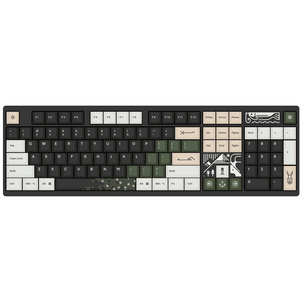 Профессиональная клавиатура Varmilo VA100 Hygge Kailh Prestige Light V2 черный Русская раскладка Bluetooth