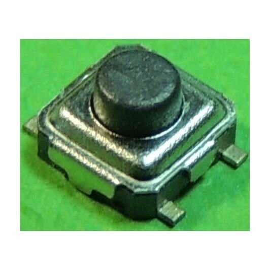 Кнопка 3,5х3,5х1мм шток 1мм (4pin) smd (Микро №76) тактовая