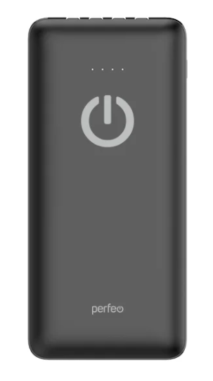 Аккумулятор внешний Perfeo B4878 10000 mAh черный 3 кабеля в комплекте