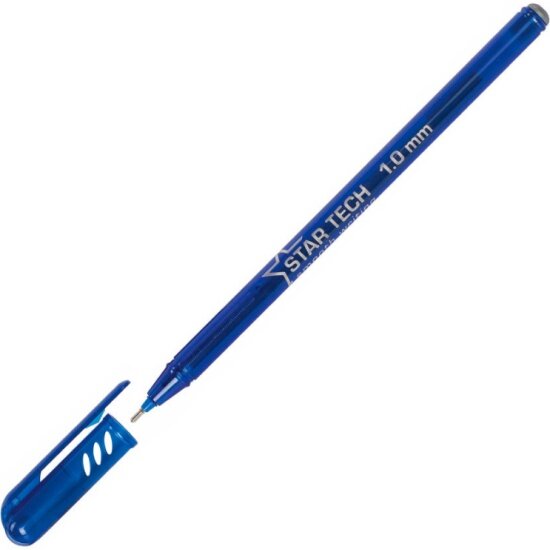 Ручка шариковая Pelican Pensan STAR TECH (2260/12BLUE) 1мм игловидный пиш. наконечник круглая телескопич. кор
