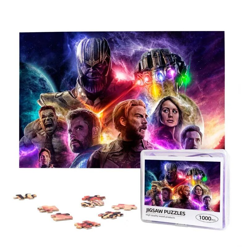 Avengers Деревянный пазл Марвел Деревянные пазлы Мстители Marvel 1000