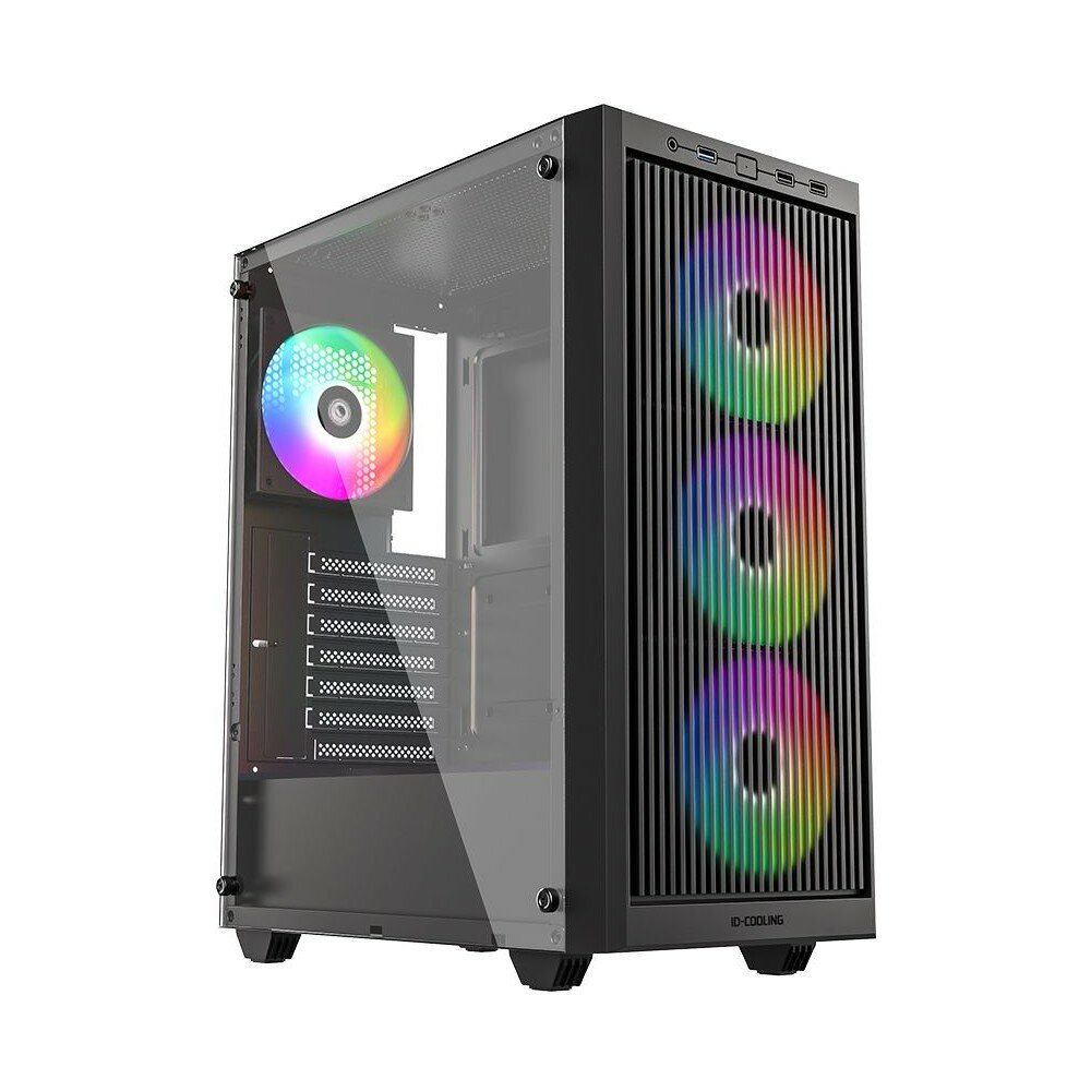 Корпус для ПК ID-Cooling WARE 310 ARGB Black, Middle Tower, ATX, Черный (WARE 310 ARGB)