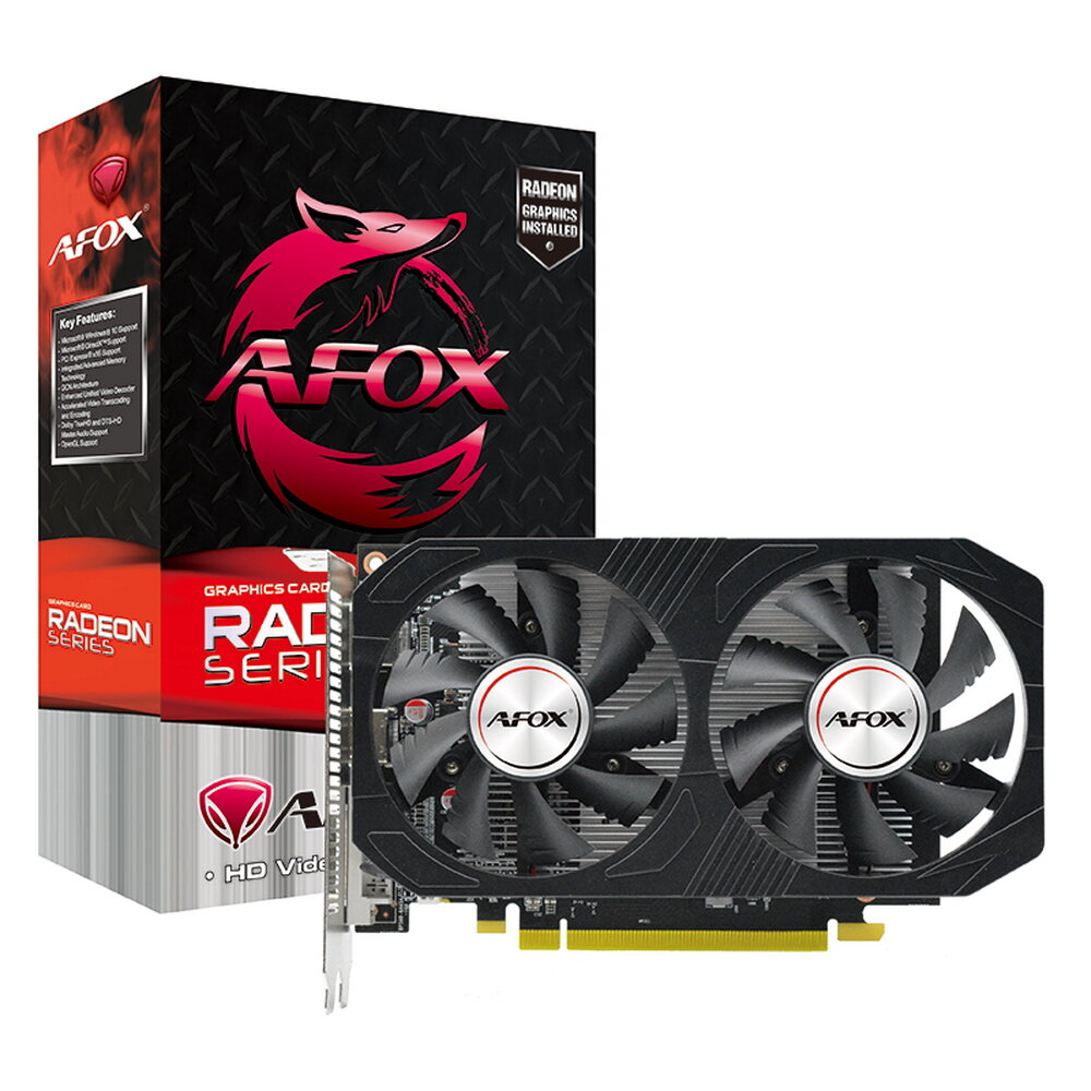 Видеокарта Afox RX550 уц-3 2GB GDDR5 128bit DVI DP HDMI 2FAN RTL