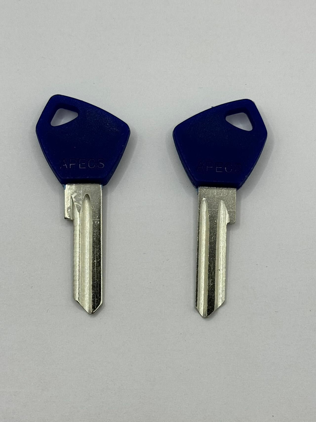 Заготовка для изготовления ключа английского типа Apecs англ. пластик (2.0mm) / D-519, 28x8.45x2.0 мм, 10 шт