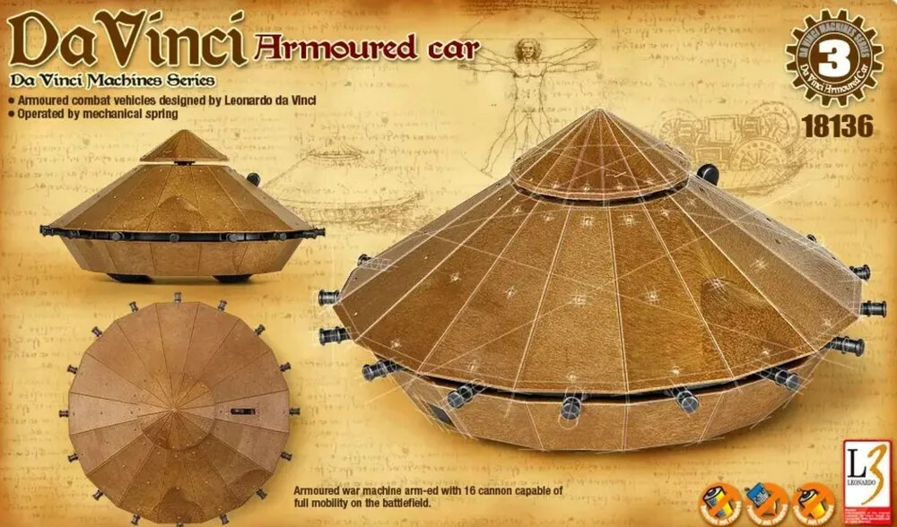 Academy 18136 Бронированный автомобиль Da Vinci сборная модель