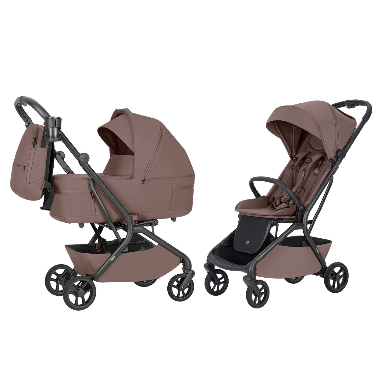 Коляска 2 в 1 Carrello Magia 2.0 Glace Pink увеличенные колеса 2026