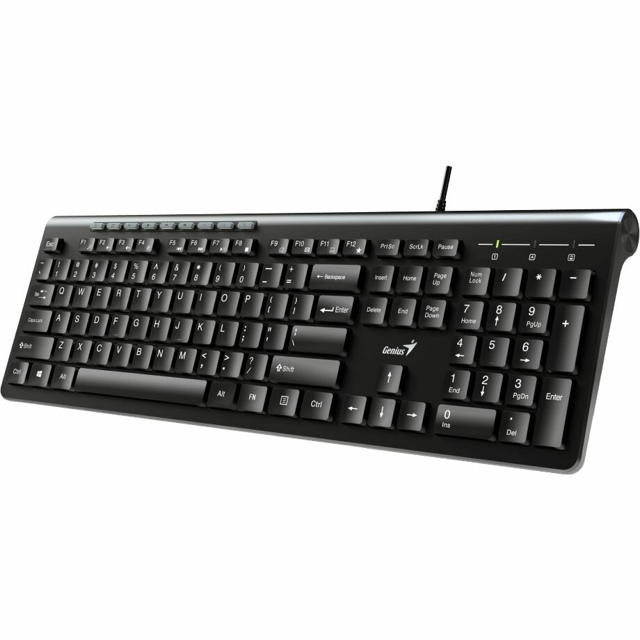 Клавиатура проводная Genius SlimStar 230II 31310048402, USB, черный