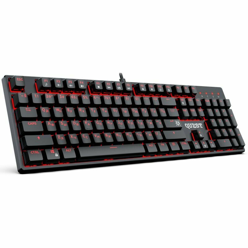 Клавиатура проводная Defender Quest GK-596 RU (45596), USB, черный